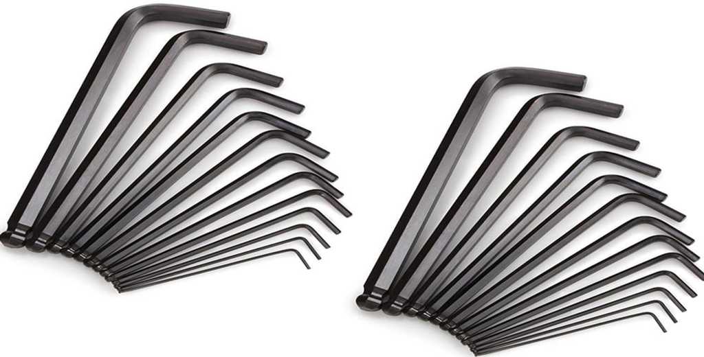 TEKTON Long Arm Ball End Hex Key Wrench Set, Inch/Metric, 26‐Piece